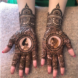 Portrait Mehandi Design